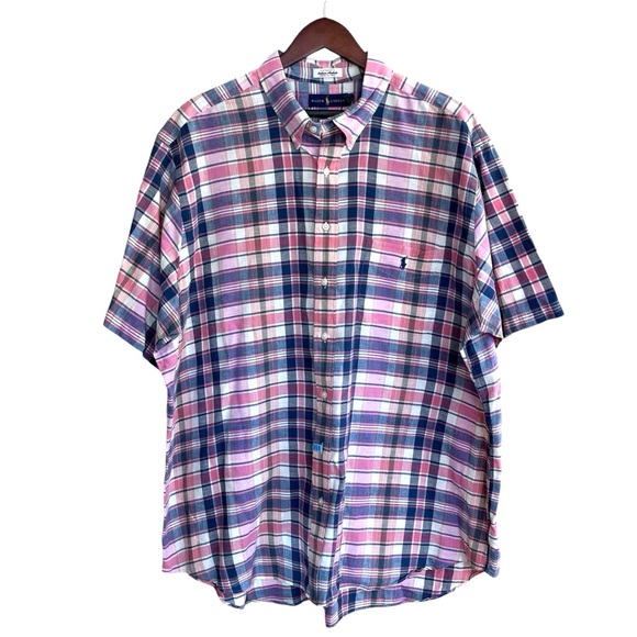 Ralph Lauren | Shirts | Vintage Ralph Lauren Blue Label Plaid Button ...
